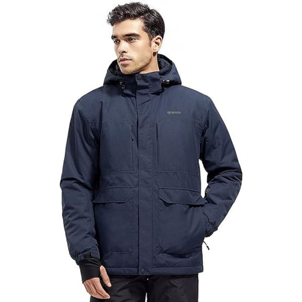 Home TRACK Men's Warm Waterproof Snow Ski Jacket