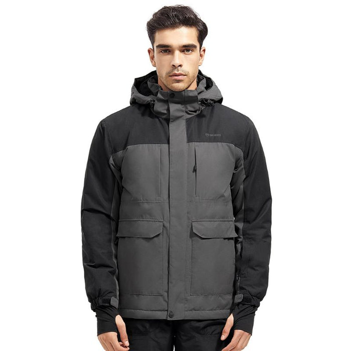 Home TRACK Men's Warm Waterproof Snow Ski Jacket