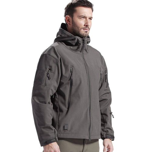 Home SHARKSKIN Men’s Warm Waterproof Softshell Tactical Hiking Jacket