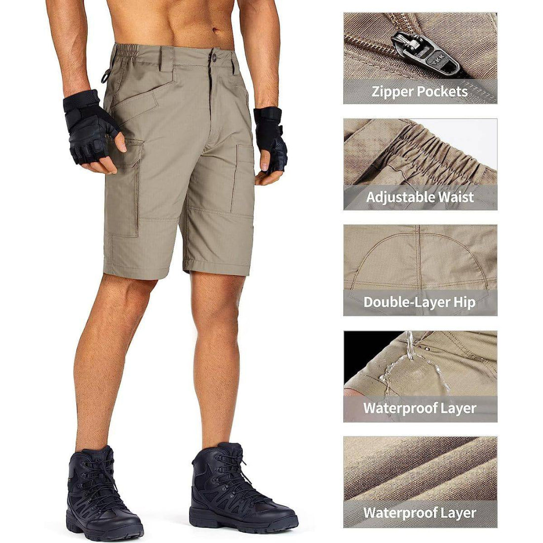 Home Men's Tactical Cargo Shorts