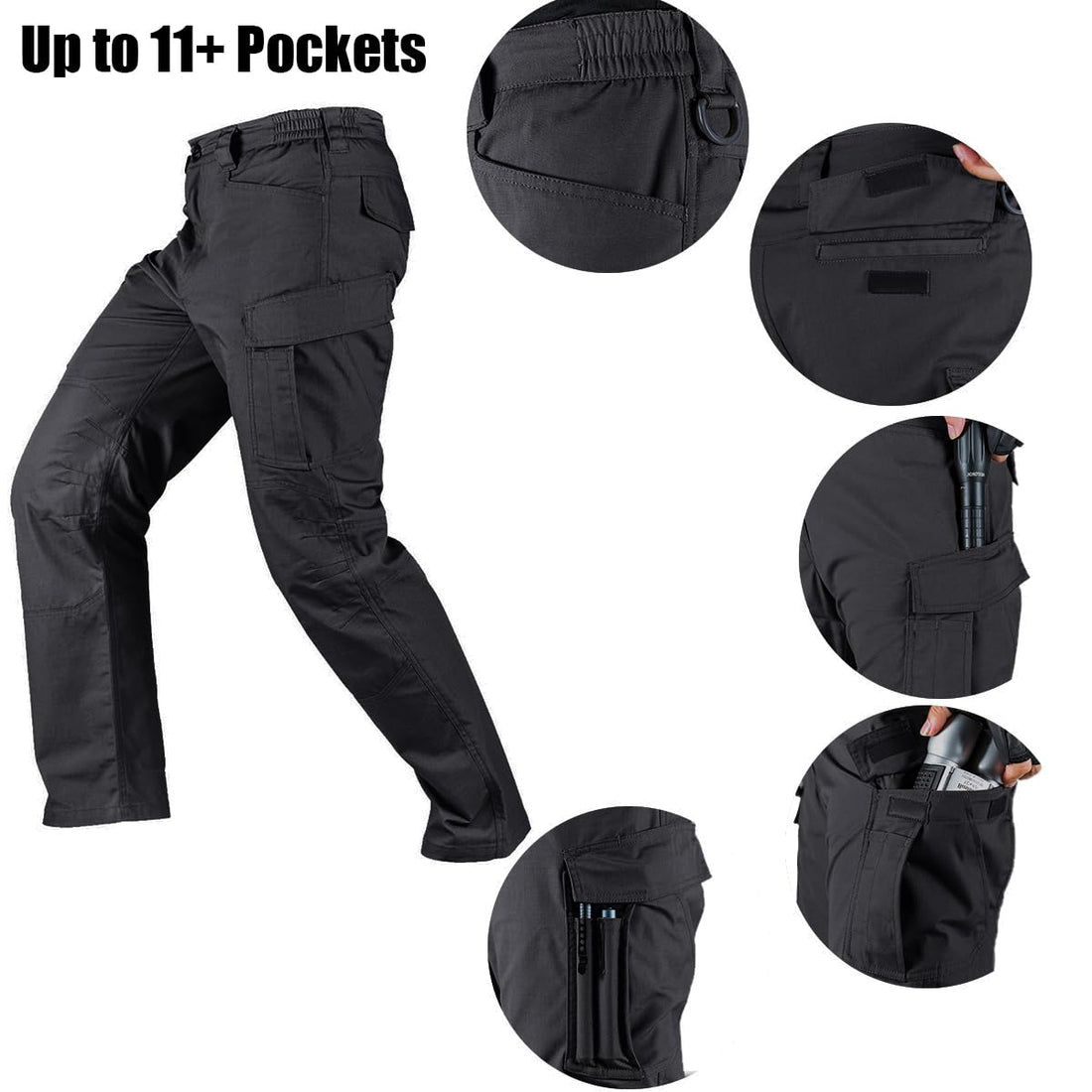 Home COVERT Men's Water Resistant Tactical Cargo Pants